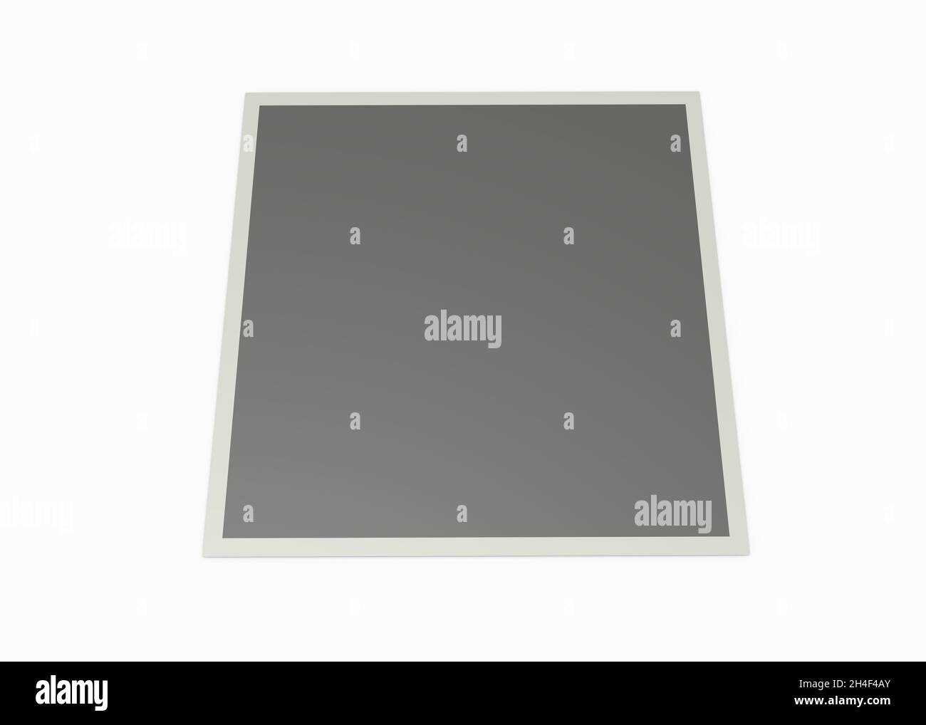 One square photo perspective view - 3D illustration Stock Photo - Alamy