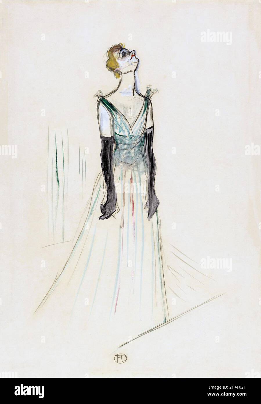 Portrait of Yvette Guilbert by Henri de Toulouse-Lautrec. Yvette ...