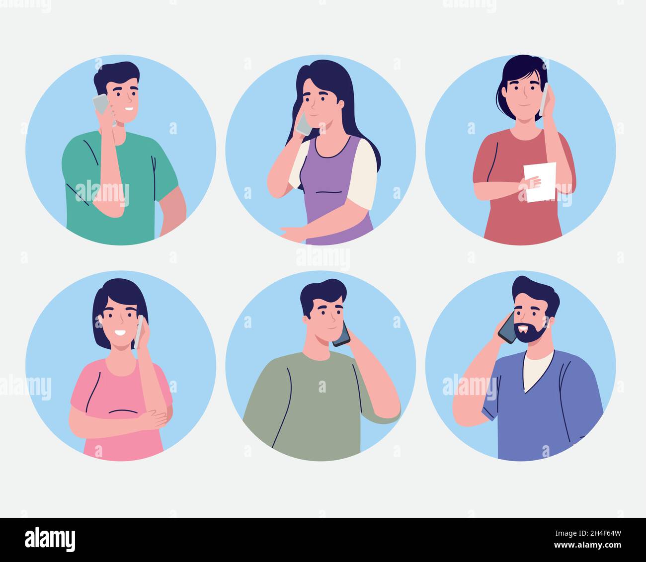 Women in group speaking Stock Vector Images - Alamy