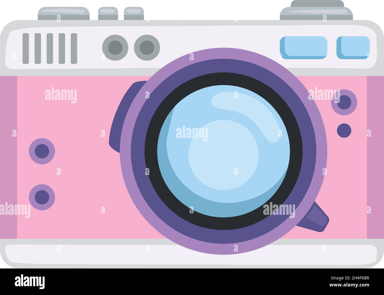 retro camera of pink color Stock Vector Image & Art - Alamy