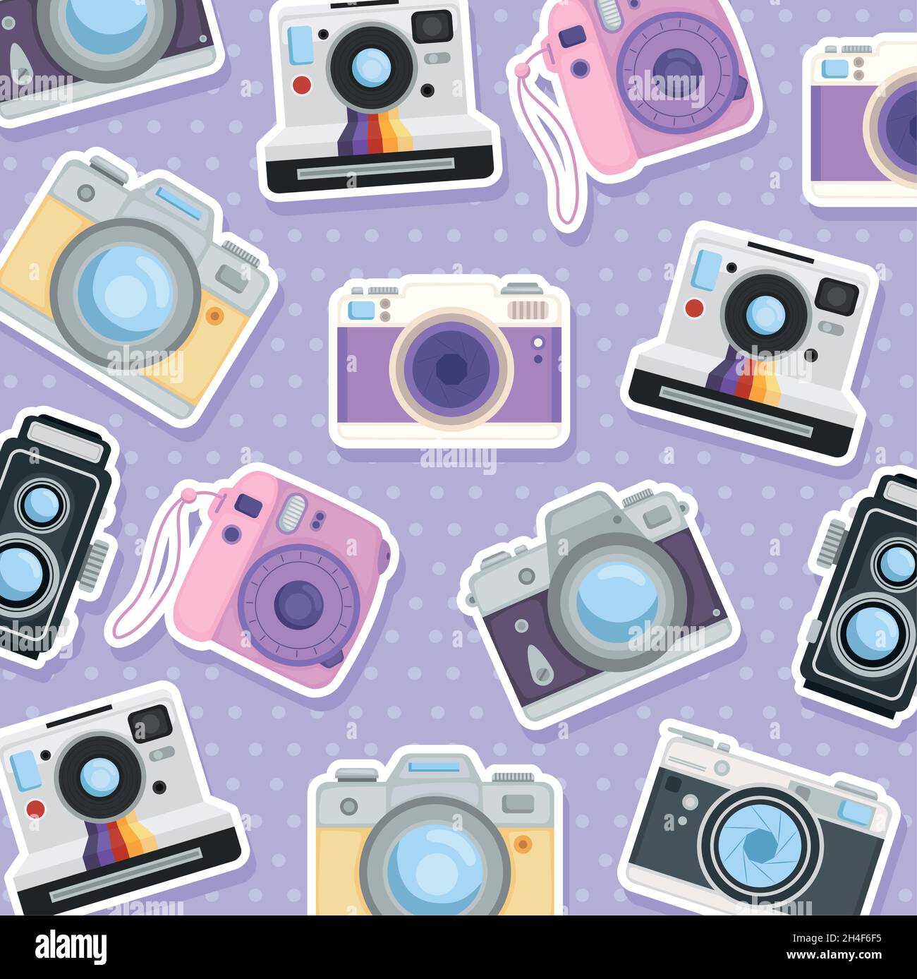 pattern of photographic cameras Stock Vector Image & Art - Alamy