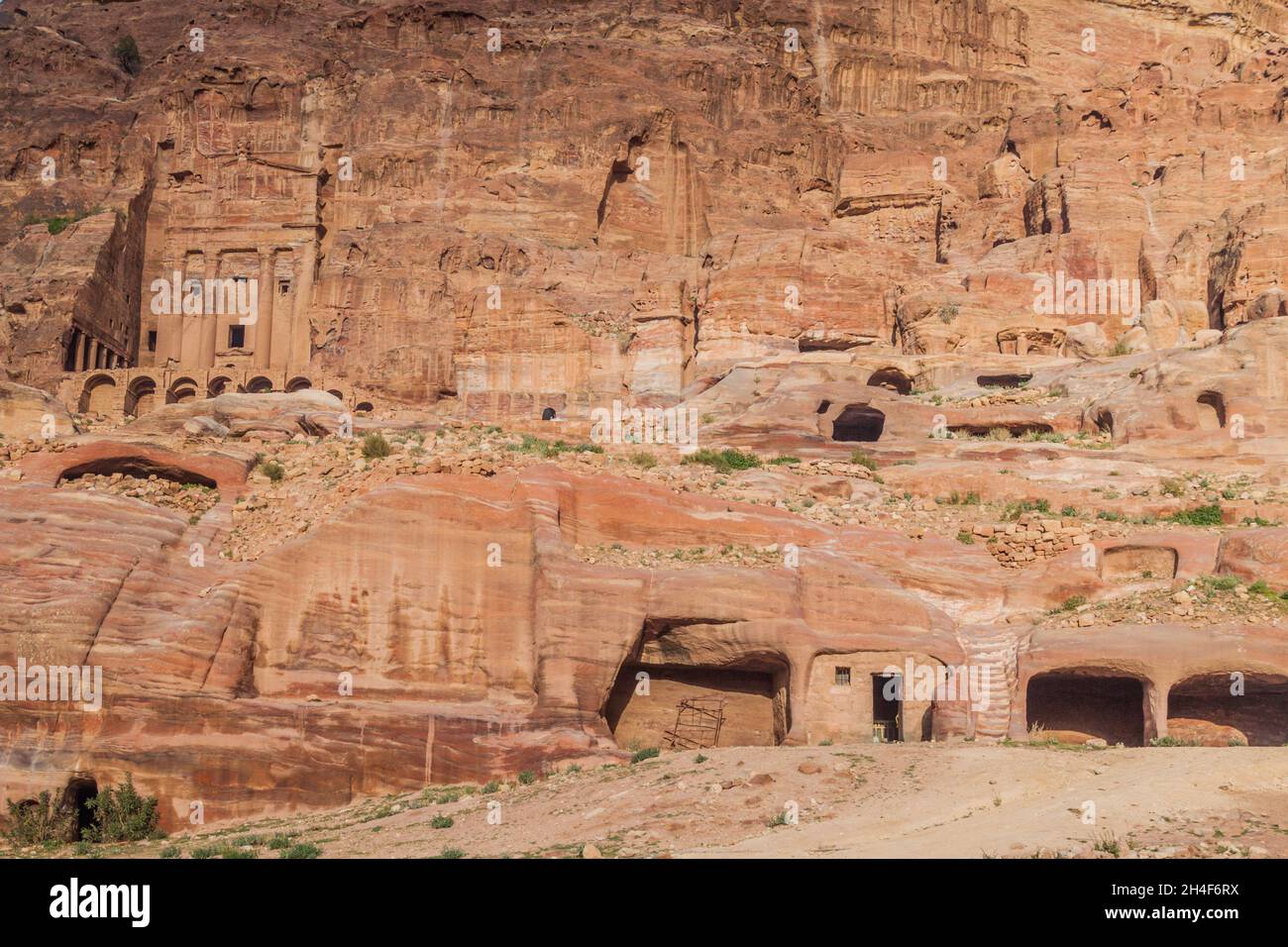 Royal Tombs in the ancient city Petra, Jordan Stock Photo - Alamy