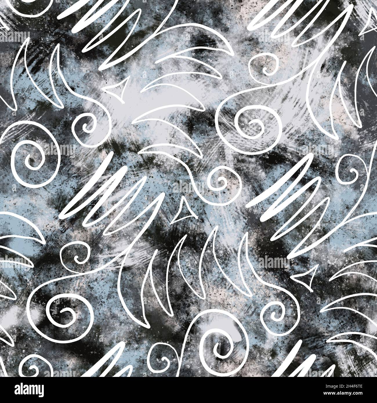Seamless neutral and white grungy classic abstract surface pattern ...