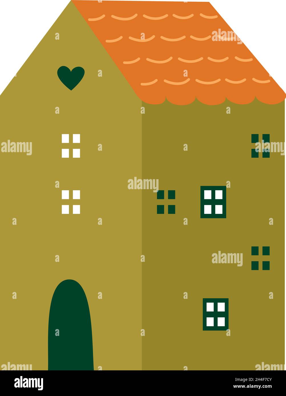 Lovely cute town house. Cozy home symbol Stock Vector Image & Art - Alamy