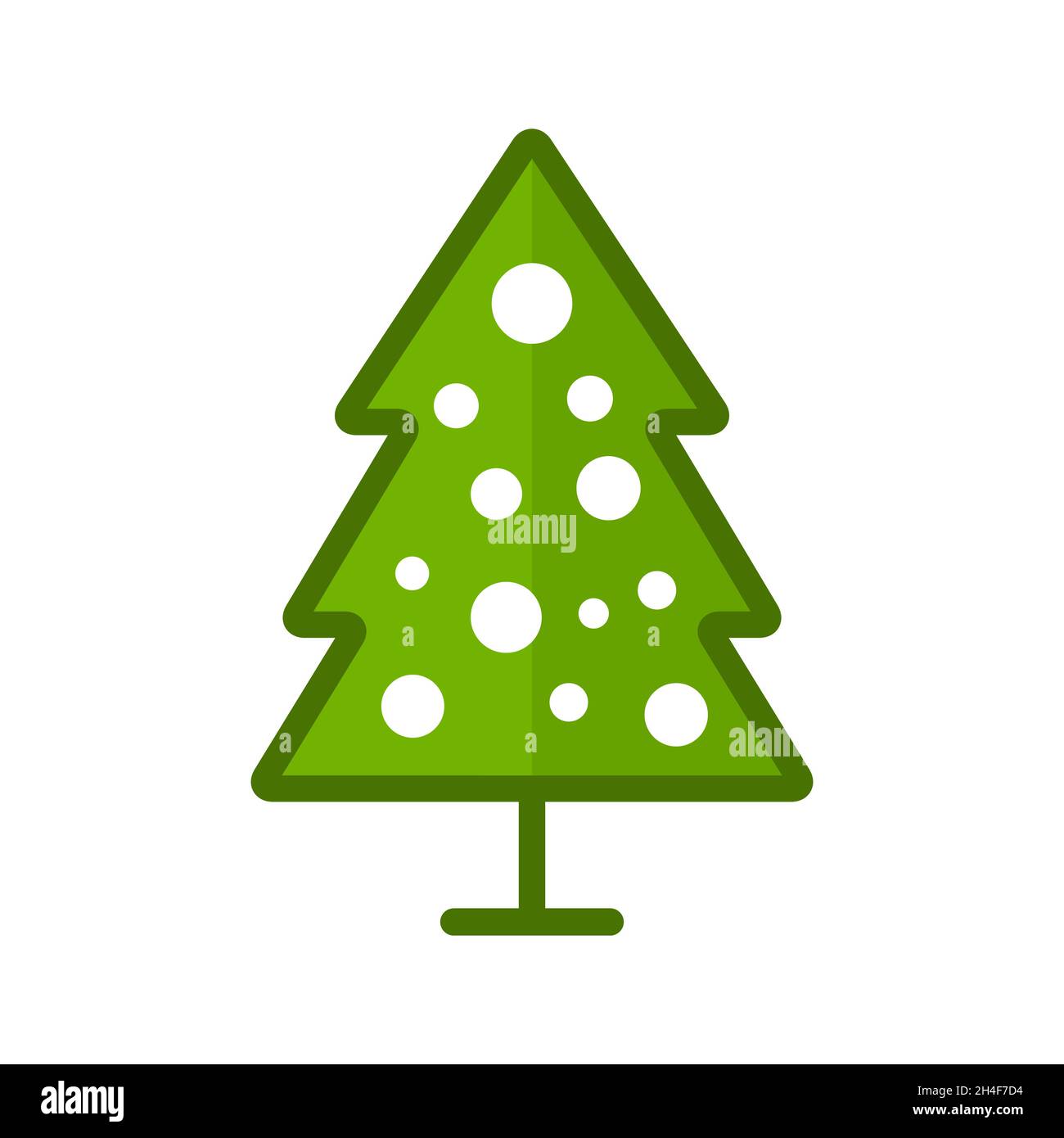 Christmas Tree icon isolated sign symbol vector illustration Stock ...