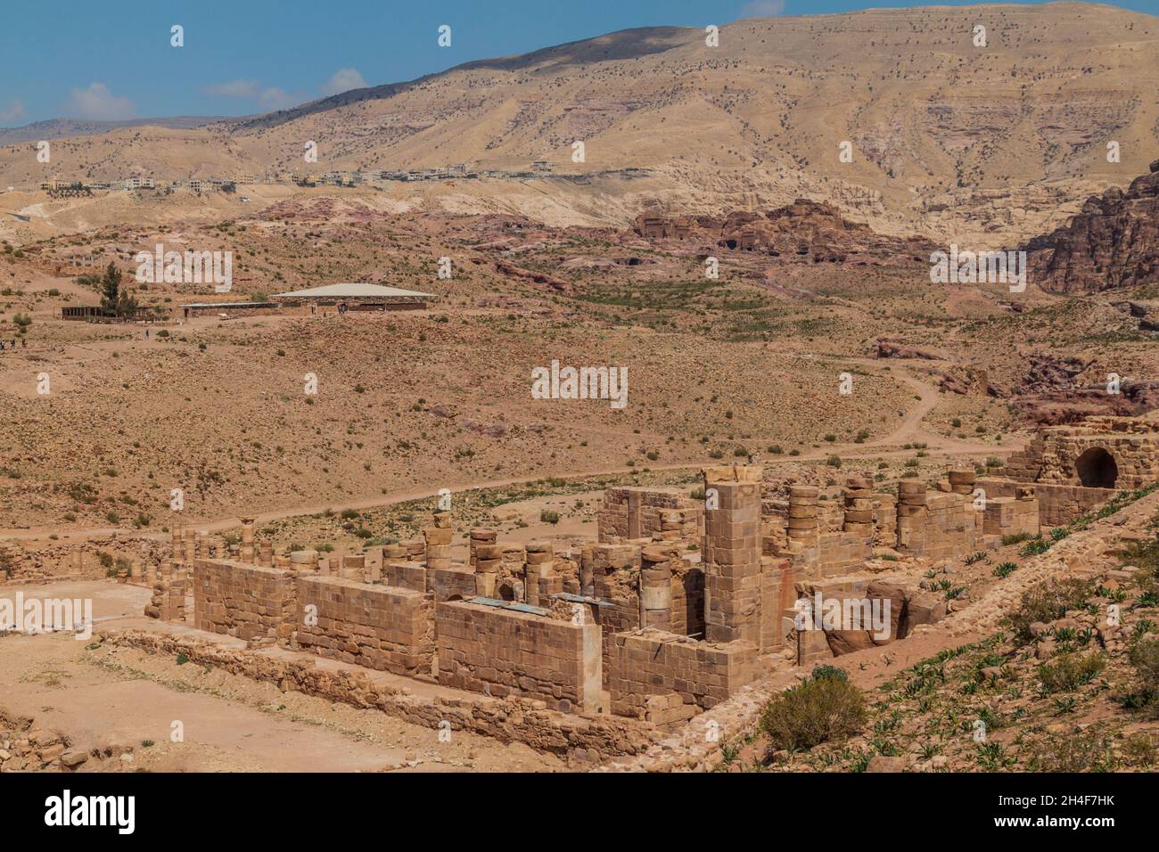 Great Temple ruins in the ancient city Petra, Jordan Stock Photo - Alamy