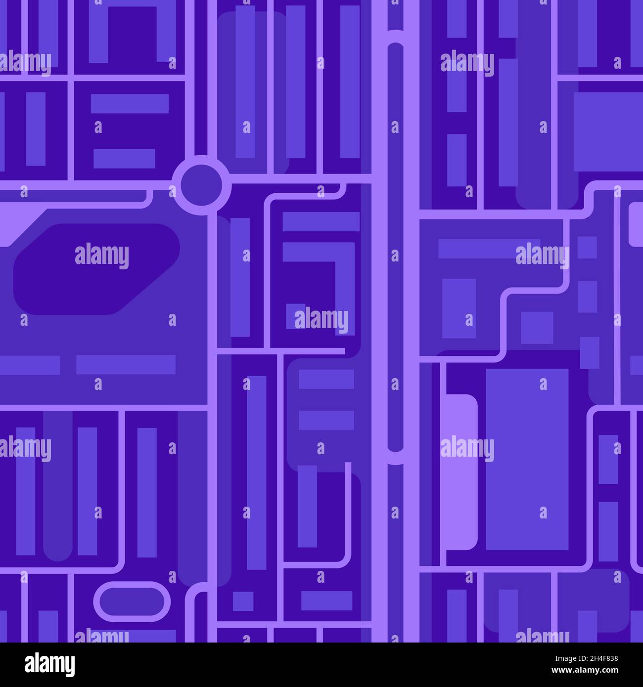 City map seamless pattern. Illustration of streets, roads and buildings ...