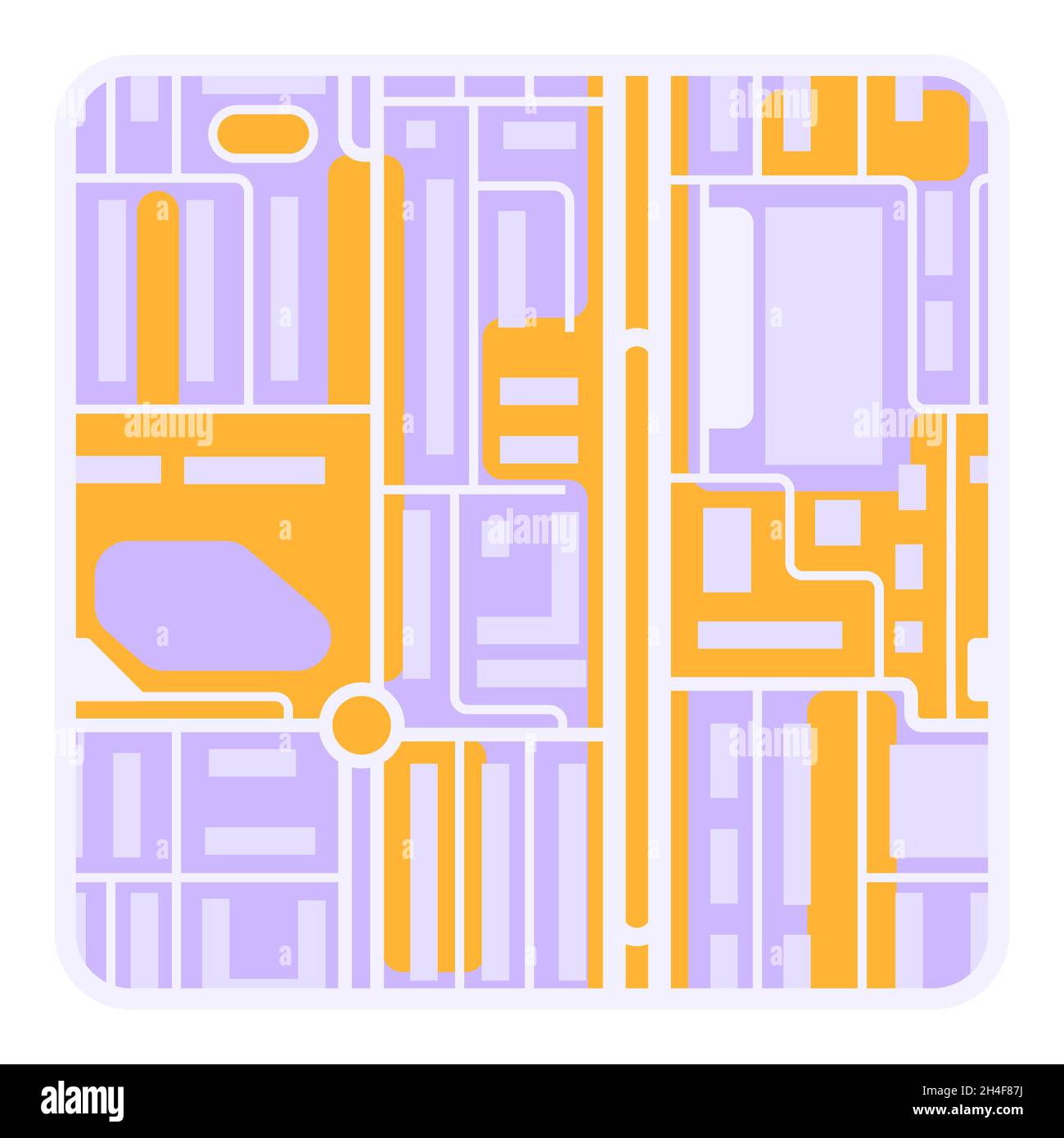 City map background design. Illustration of streets, roads and ...