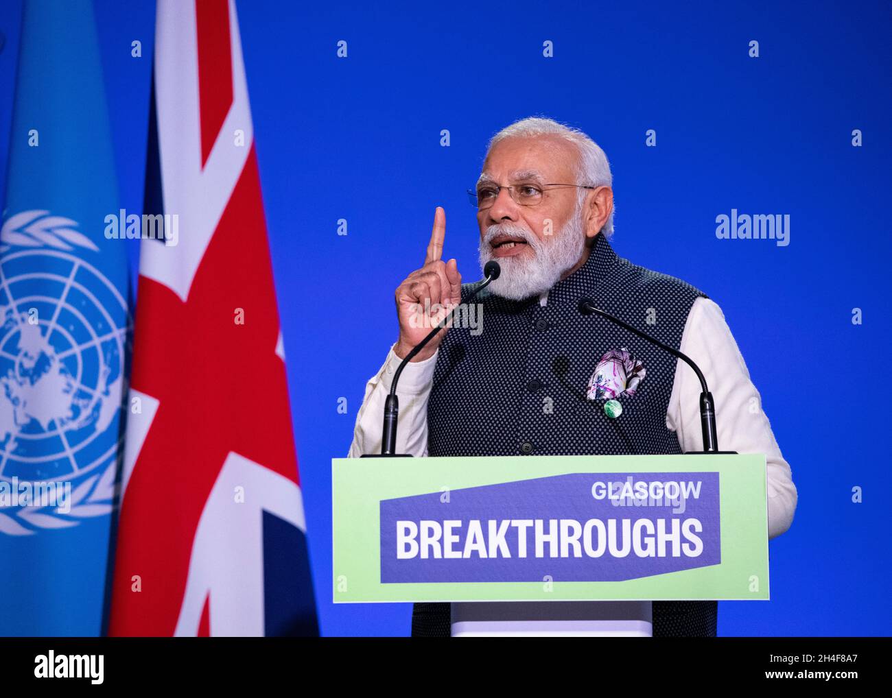World leaders plenary cop26 hi-res stock photography and images - Alamy