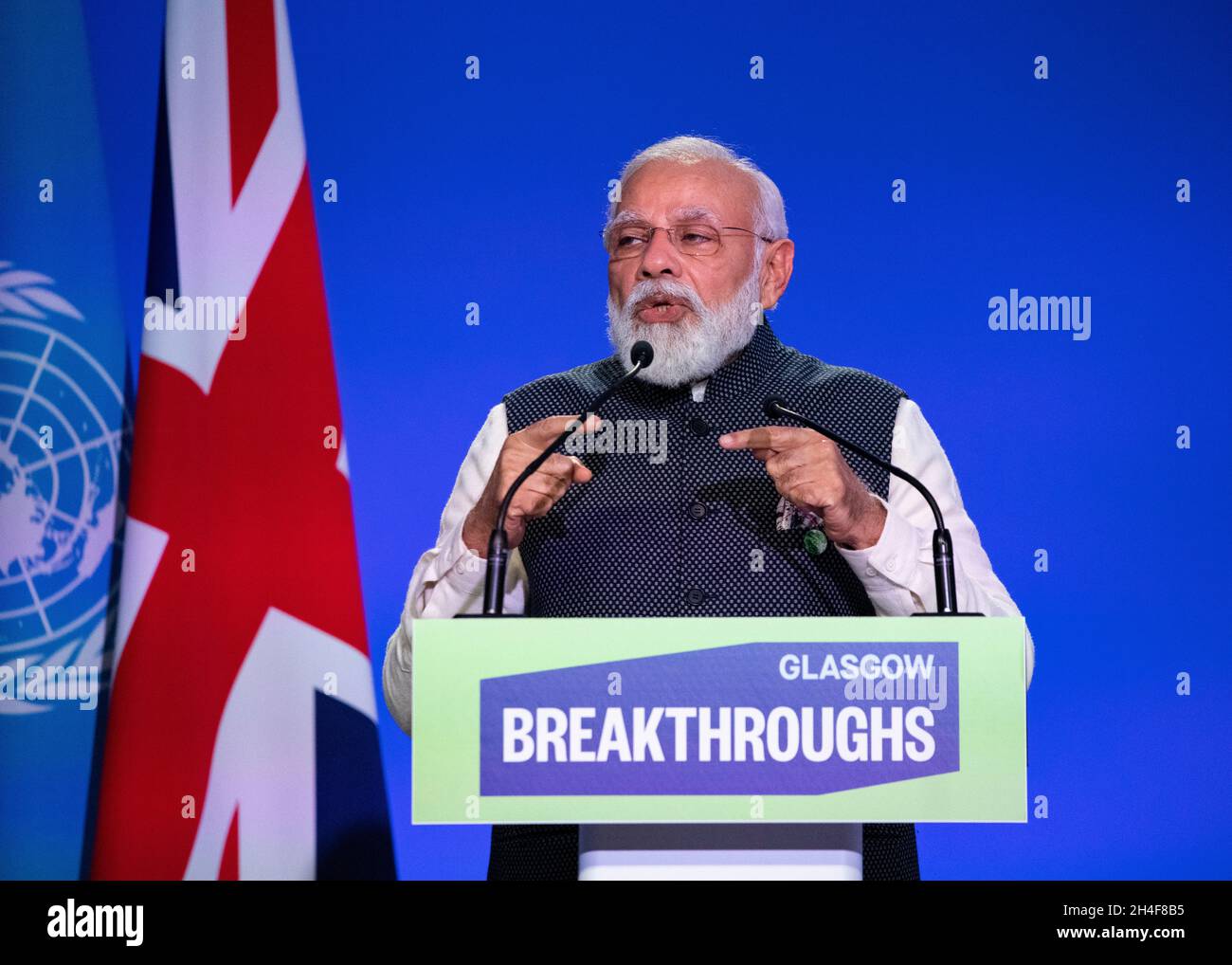 World leaders plenary cop26 hi-res stock photography and images - Alamy