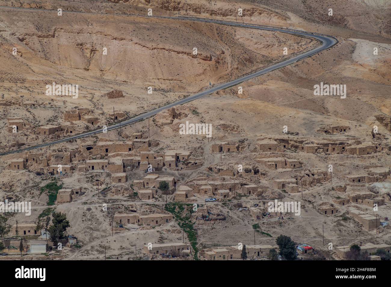 Stepped village near Shobak, Jordan Stock Photo - Alamy