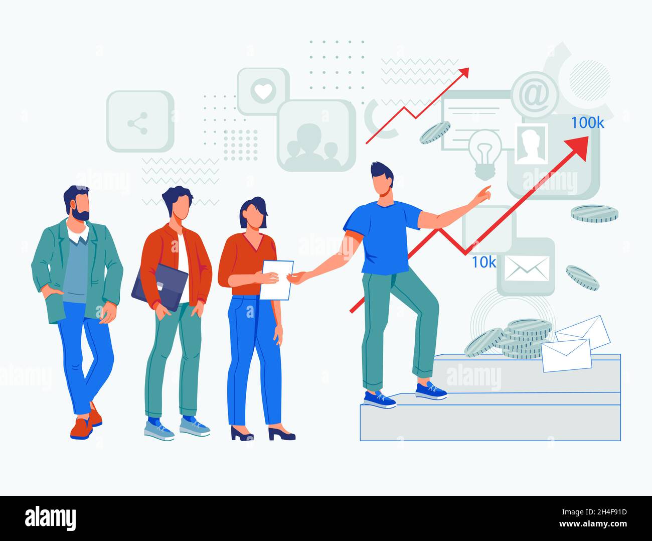 Teambuilding vector vectors hi-res stock photography and images - Alamy