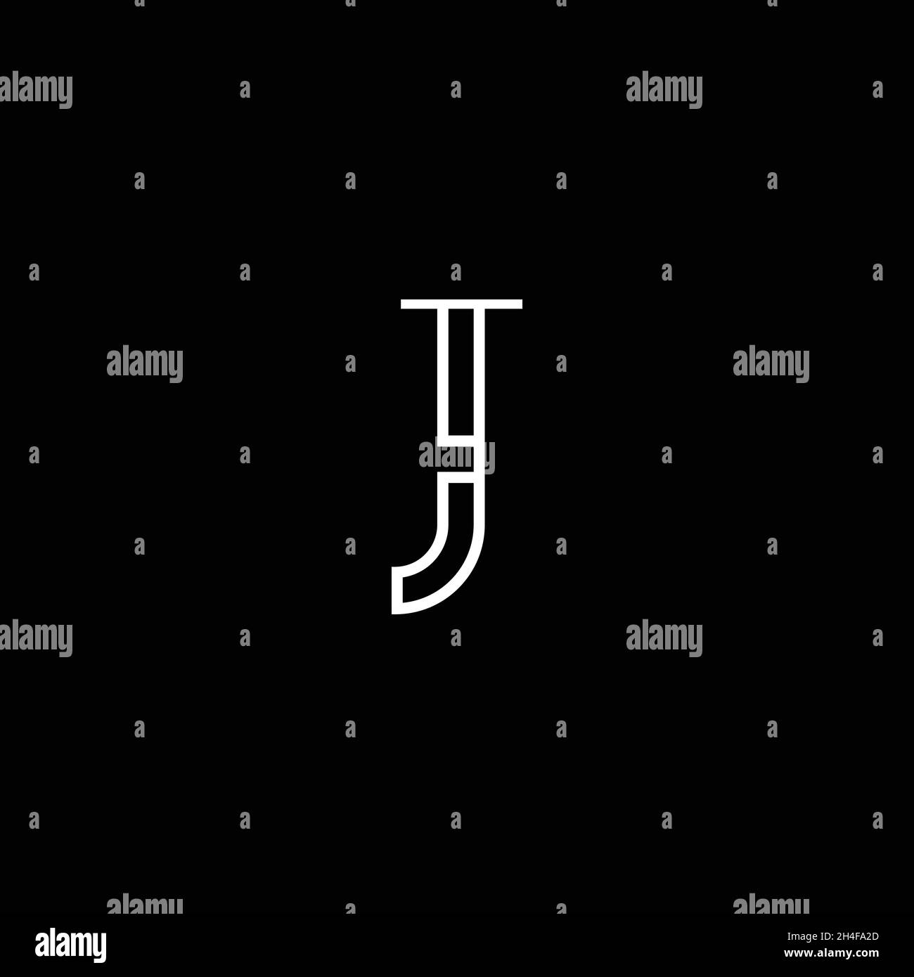 Minimal modern Abstract elegant line art letter J logo. Creative ...