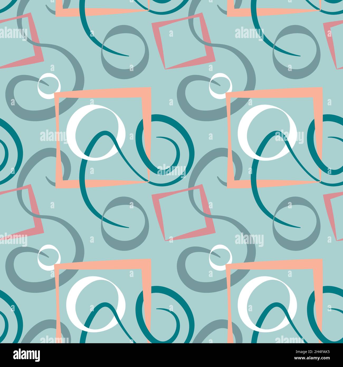 Seamless pattern, infinite texture - Illustration on a square ...