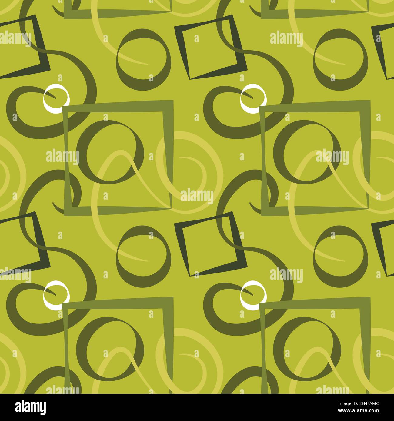 Seamless pattern, infinite texture - Illustration on a square ...