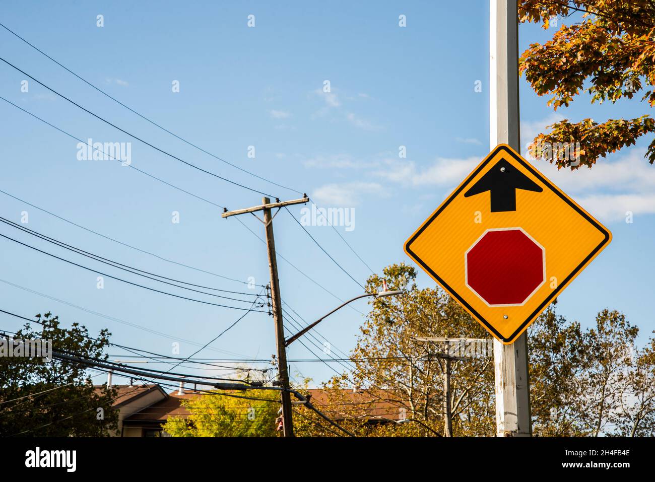 Street signs in the city Stock Photo - Alamy