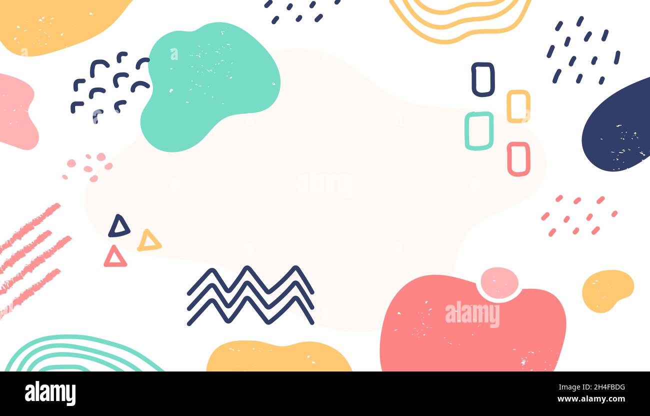 Various backgrounds and abstract patterns of cute shapes vector Stock ...