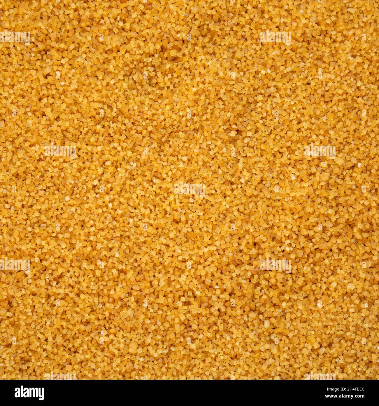 Organic Brown Sugar, top view. Flat lay, overhead, from above Stock ...