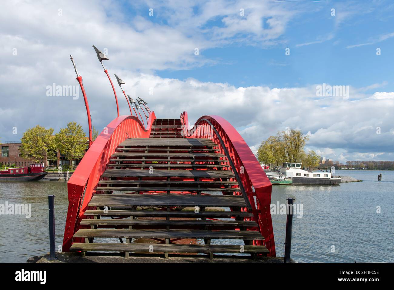 Amsterdam, The Netherlands-May 2021: Low angle view of the wooden steps ...