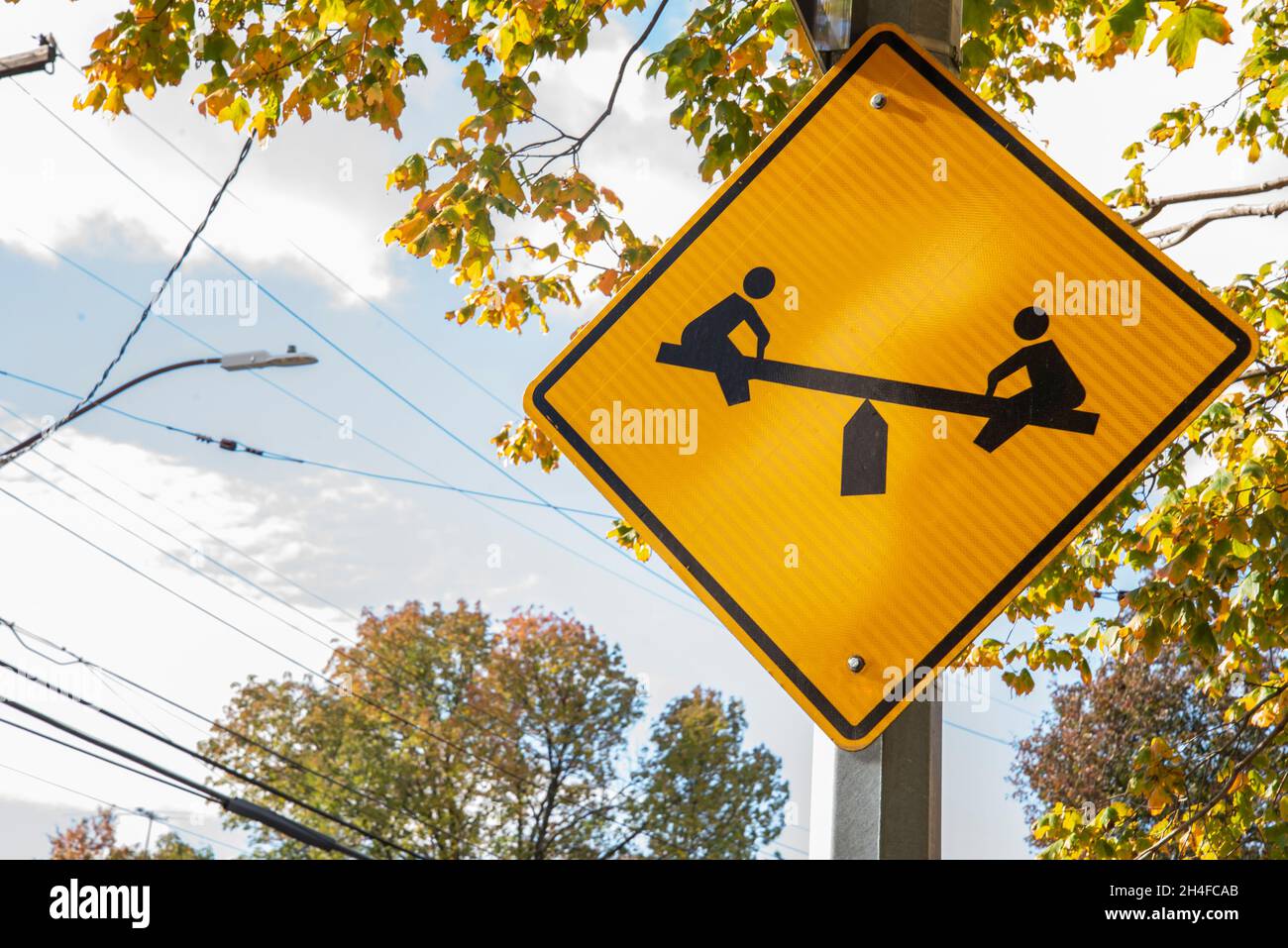 Street signs in the city Stock Photo - Alamy