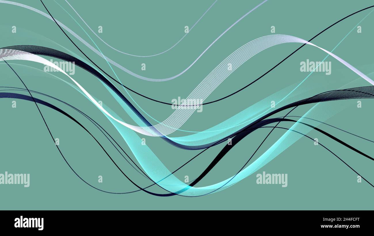 Vector abstract colorful flowing wave lines. Design element for wedding ...