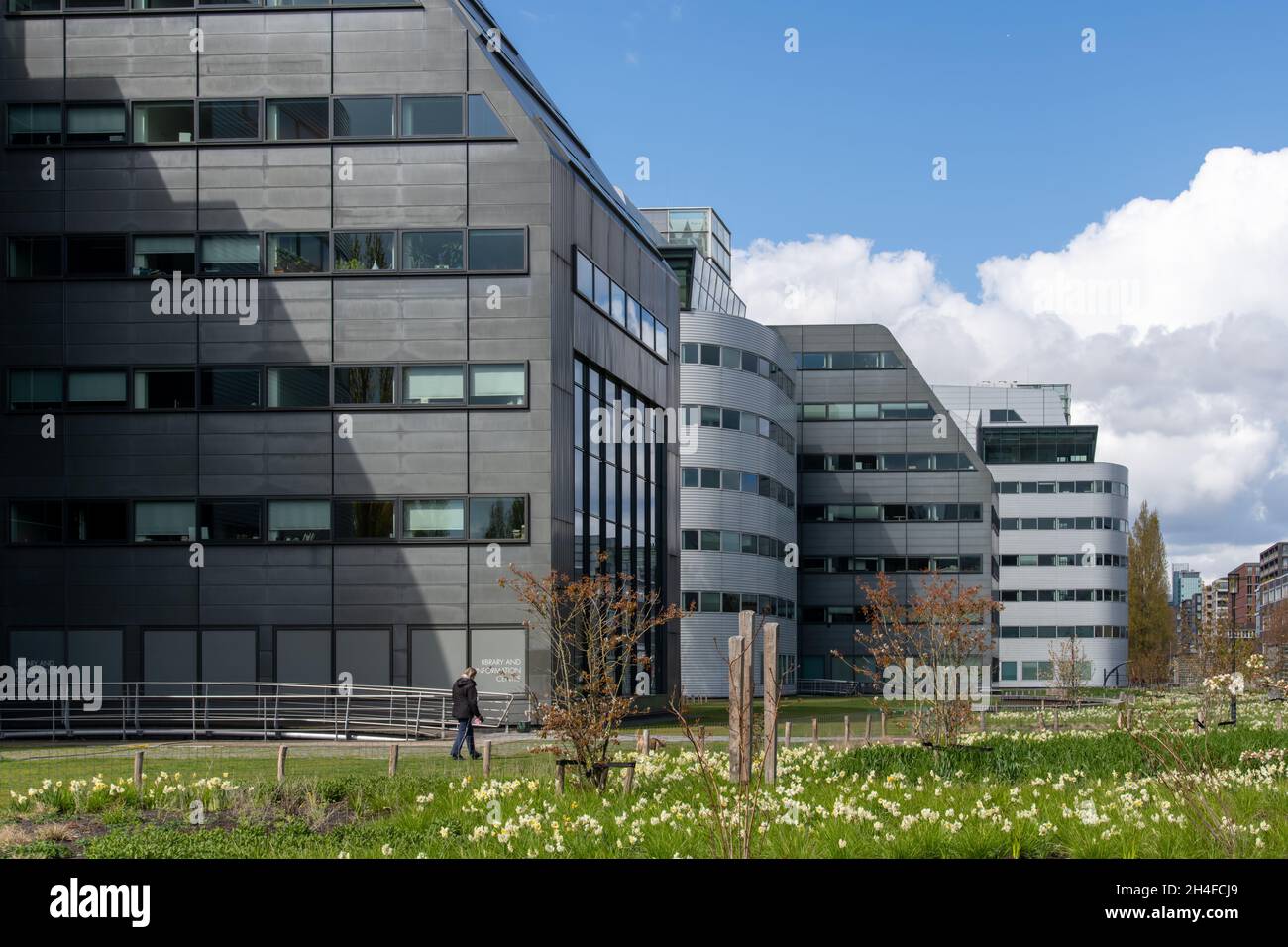 Amsterdam, The Netherlands-May 2021; View from the Rietlandpark in the ...