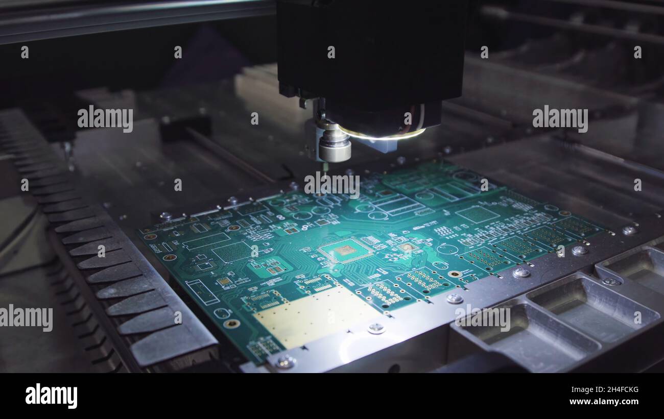 Printed circuit boards production factory. Technological process ...