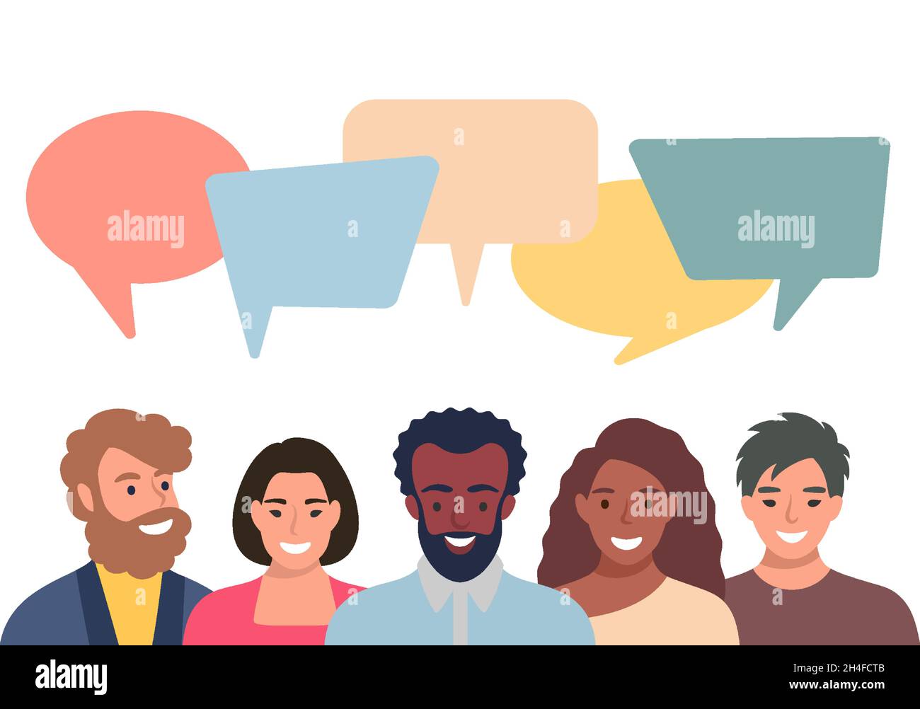 Woman thinking cloud bubbles Stock Vector Images - Alamy