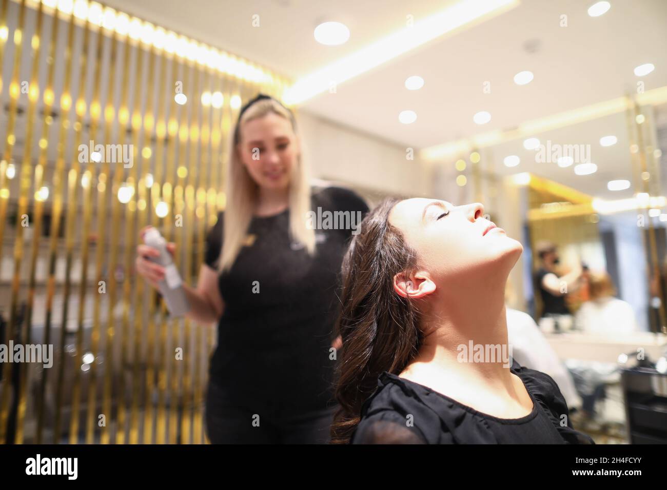 Master wearing black uniform Stock Photo - Alamy