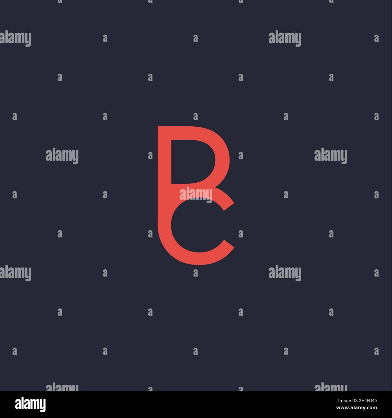 Professional Innovative Initial BC logo and BC logo. Letter BC Minimal ...