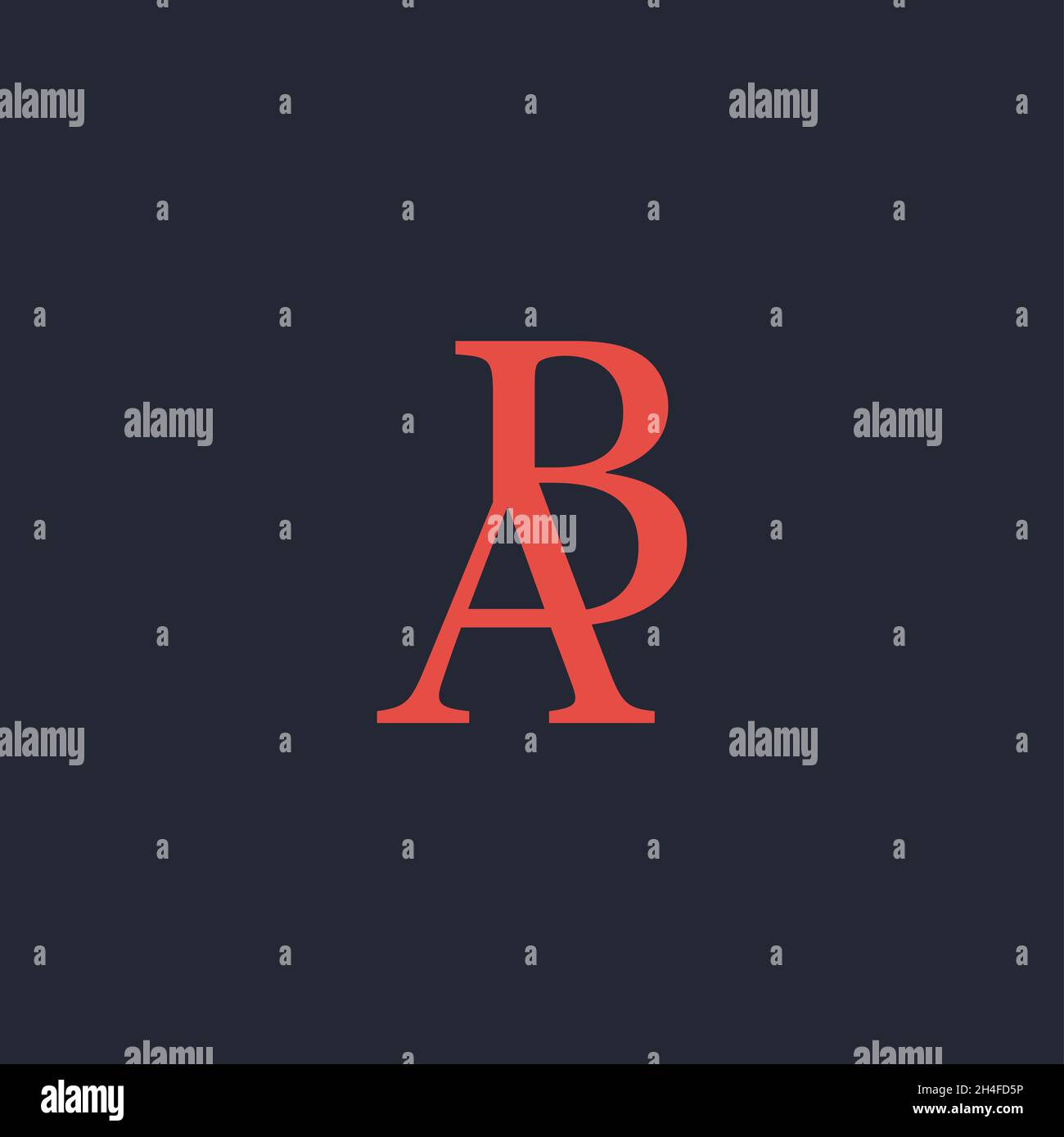 Professional Innovative Initial BA logo and BA logo. Letter BA Minimal ...