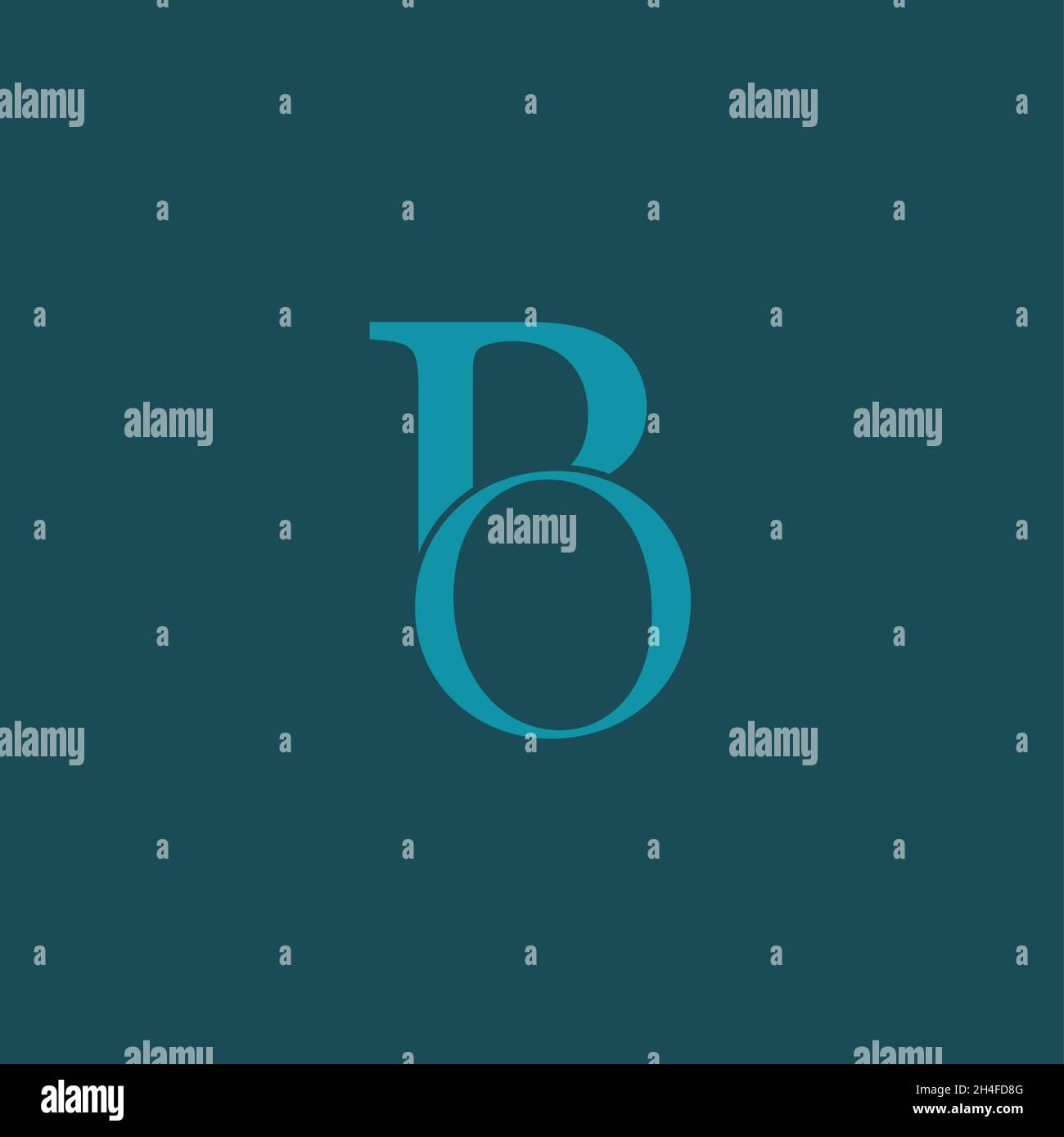 Professional Innovative Initial BO logo and BO logo. Letter BO Minimal ...