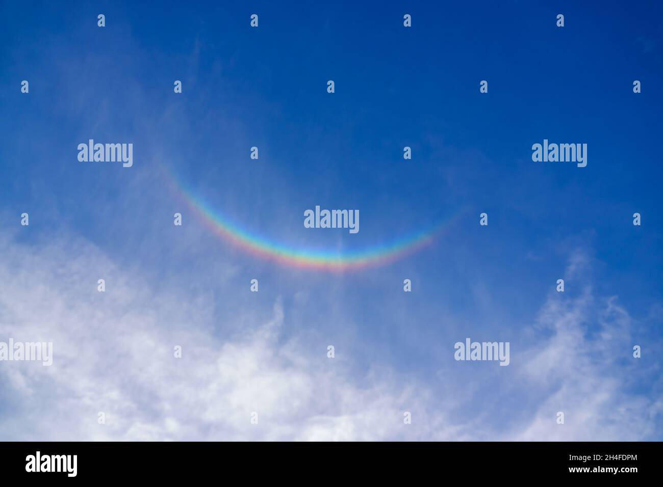 beautiful rainbow colours from a high altitude Circumzenithal arc aka ...