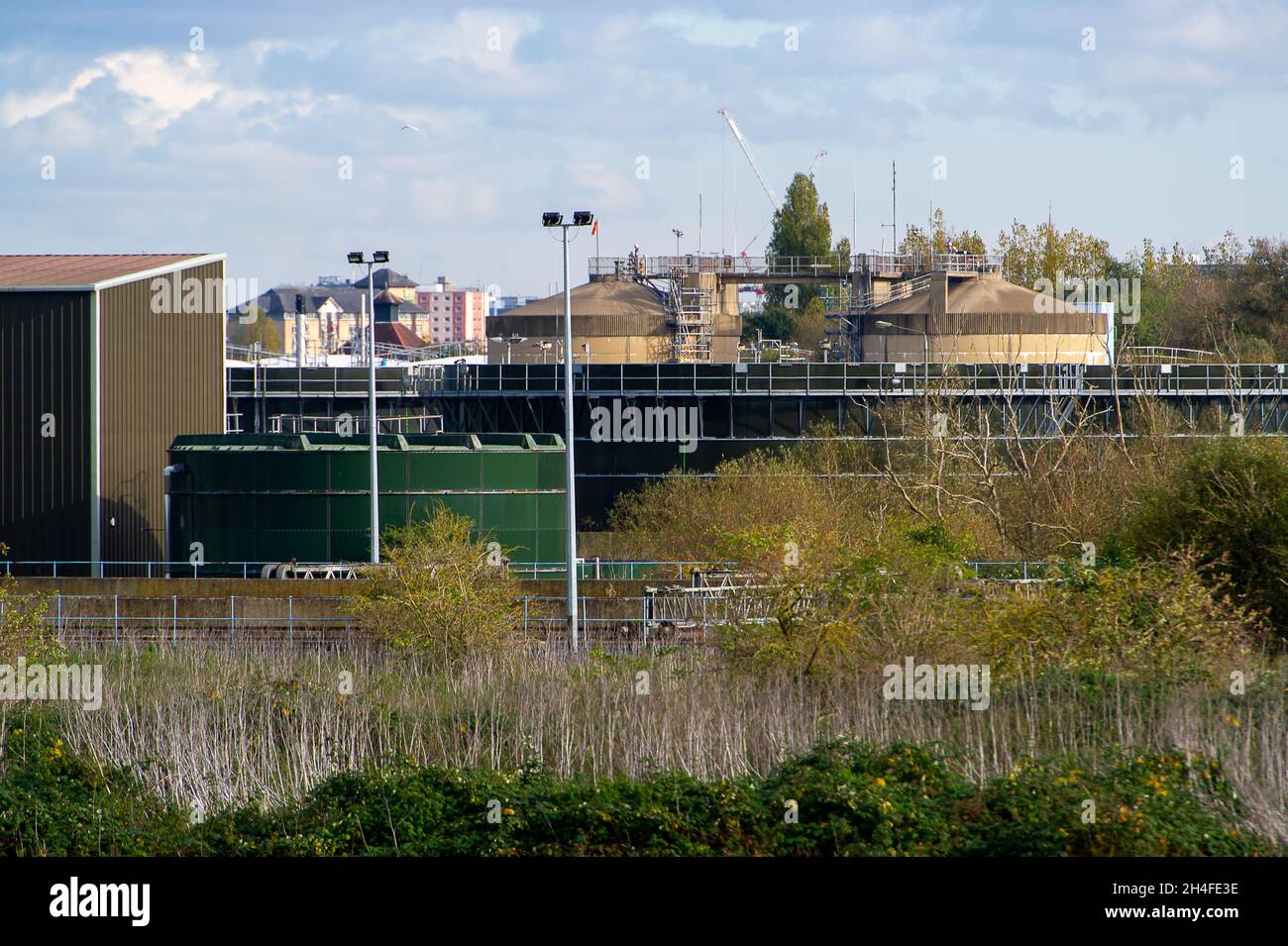 Slough, Berkshire, UK. 2nd November, 2021. Slough Sewage Treatment ...