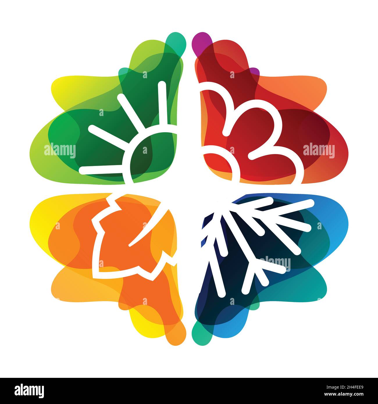 Four nature seasons shapes Stock Vector Image & Art - Alamy