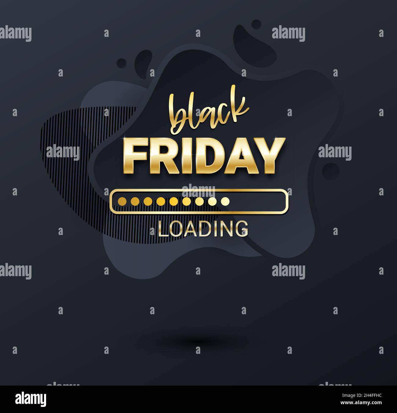 Black Friday loading bar background, banner poster design template ...