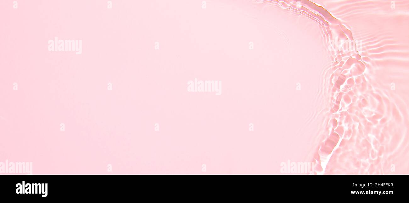 transparent pink colored clear calm water surface texture Stock Photo ...