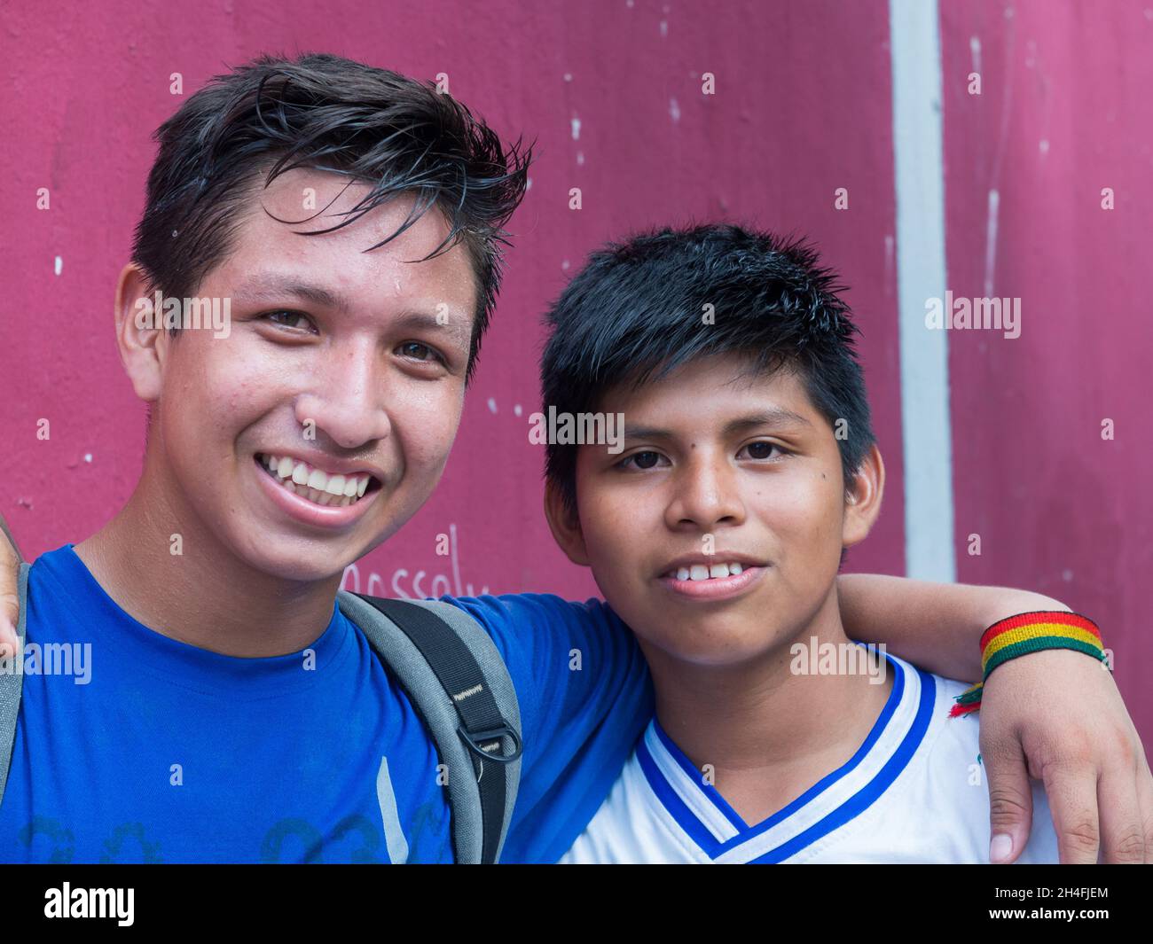 Iquitos, Peru- May, 2016: Portrait of a boys - an inhabitant of the ...