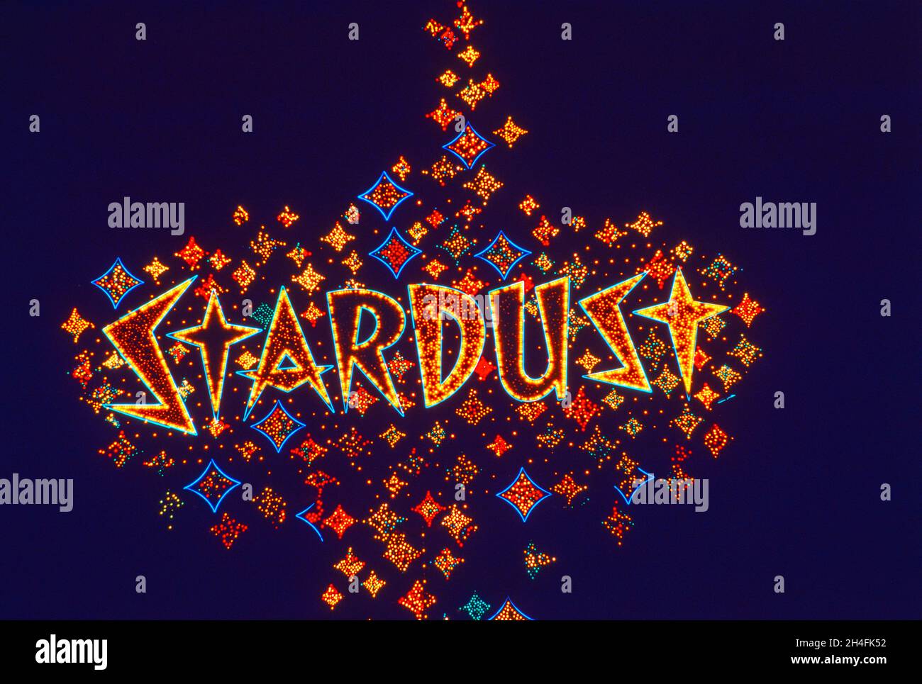 Stardust hotel neon sign in the 1980's Las Vegas Nevada Stock Photo - Alamy