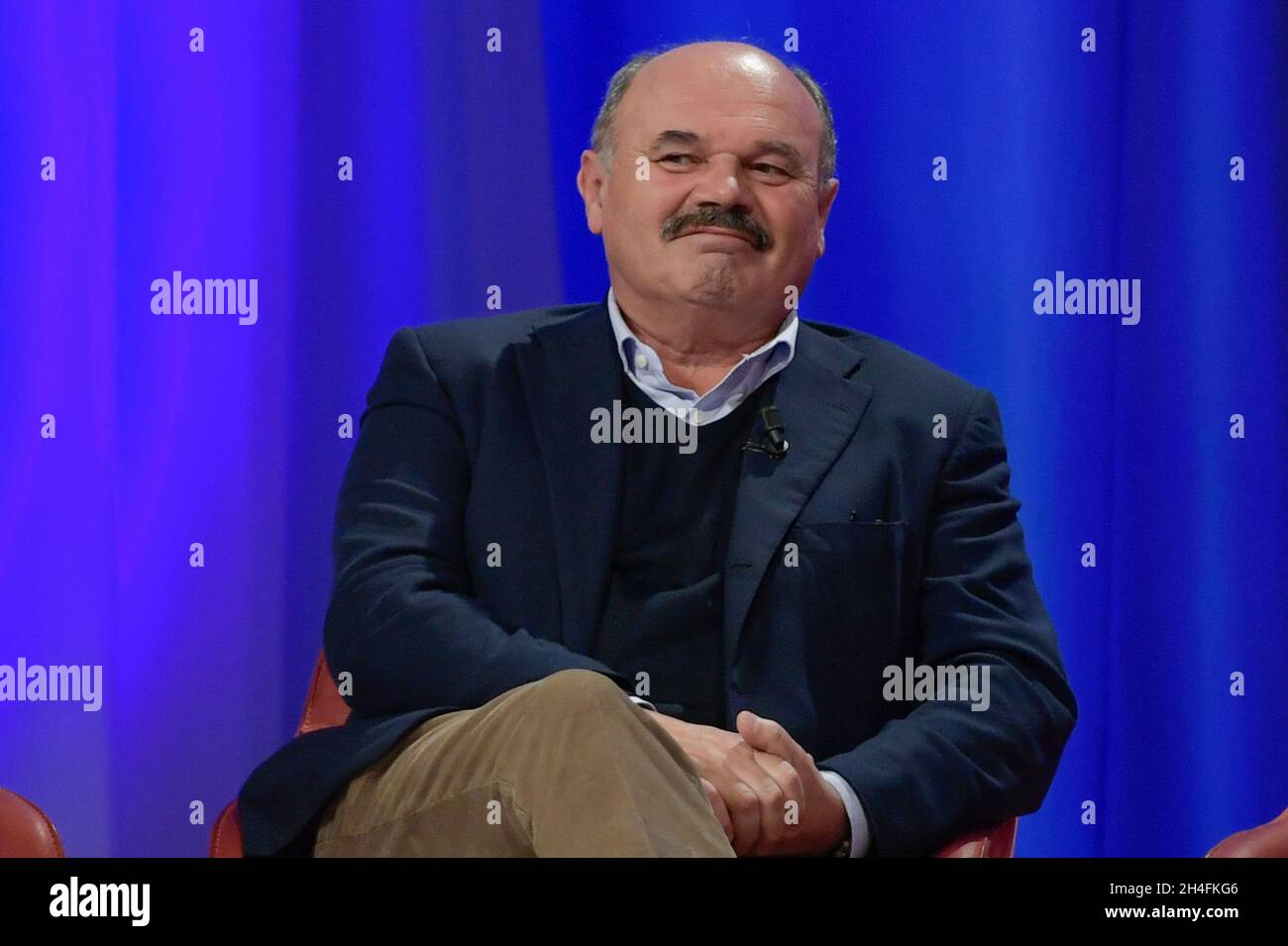 Oscar Farinetti attends the first episode of the television program ...