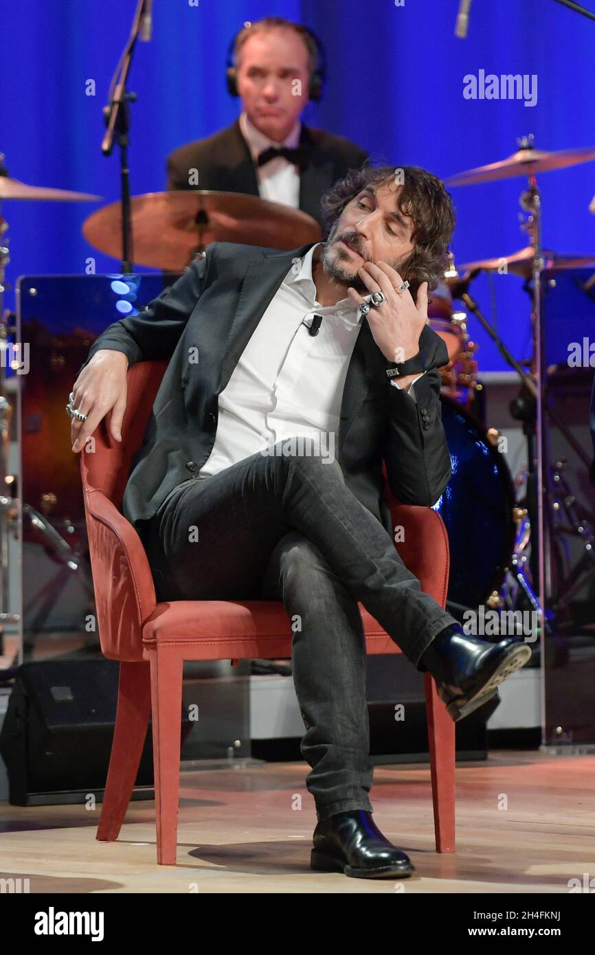Giuseppe Cruciani attends the first episode of the television program ...