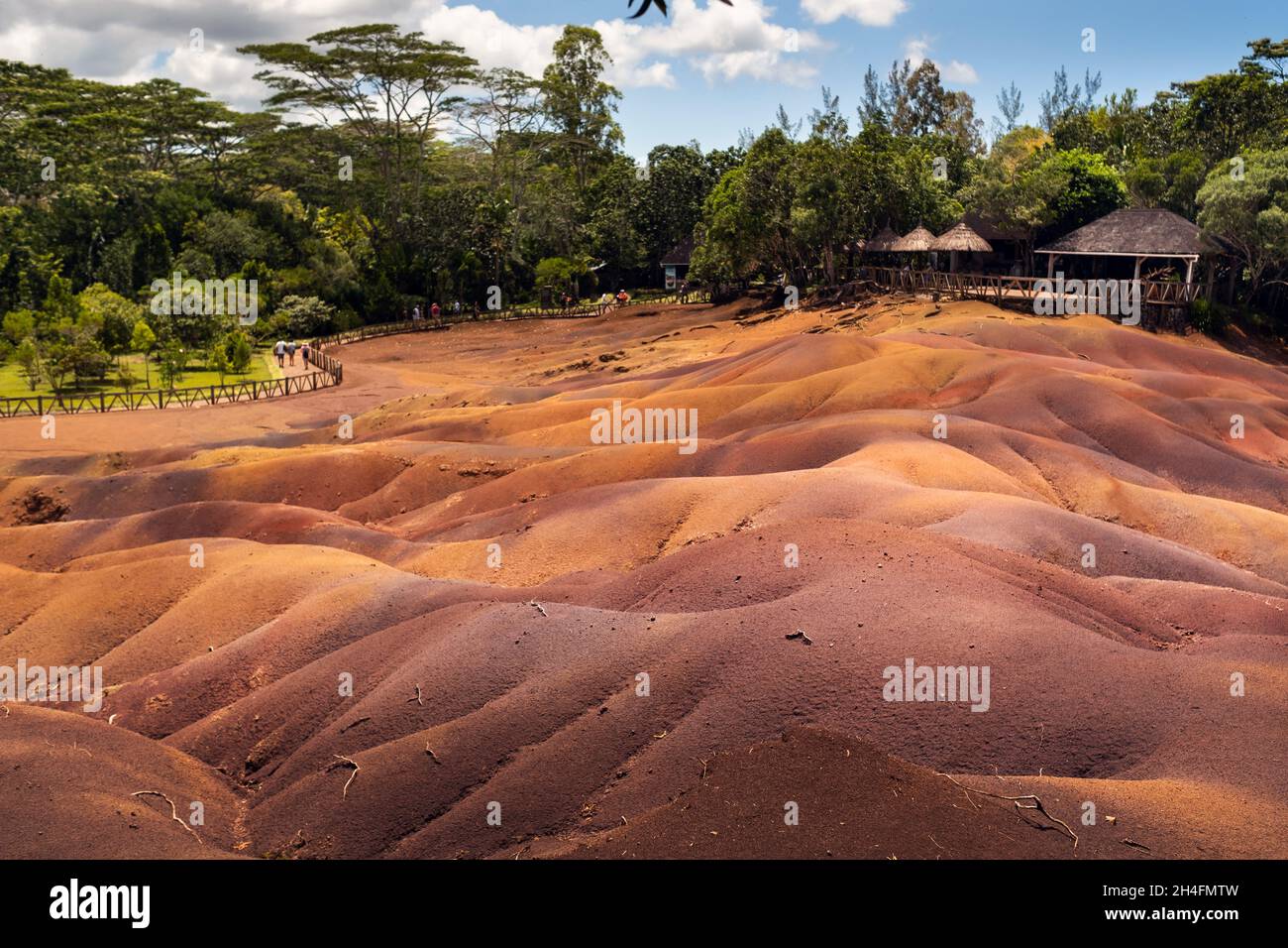 Seven colored lands on the island of Mauritius, nature reserve ...