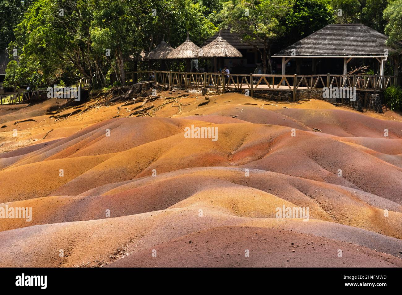 Seven colored lands on the island of Mauritius, nature reserve ...