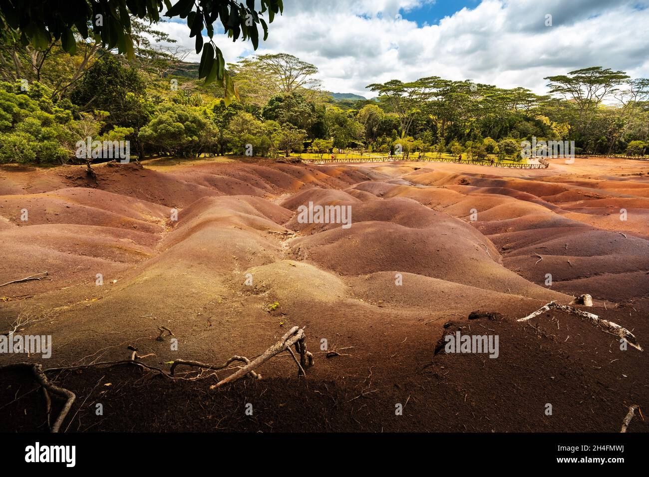 Seven colored lands on the island of Mauritius, nature reserve ...