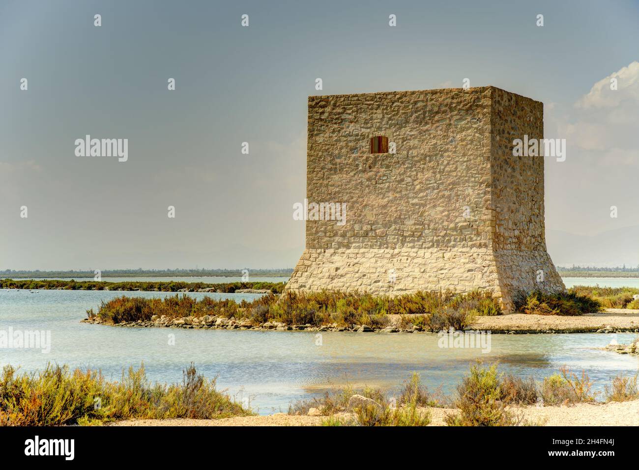 Santa Pola salt pond, Spain, HDR Image Stock Photo - Alamy