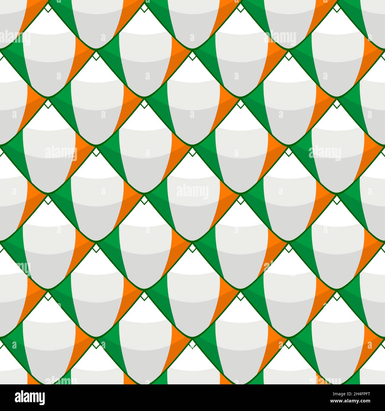 Illustration on theme Irish holiday St Patrick day, seamless color ...