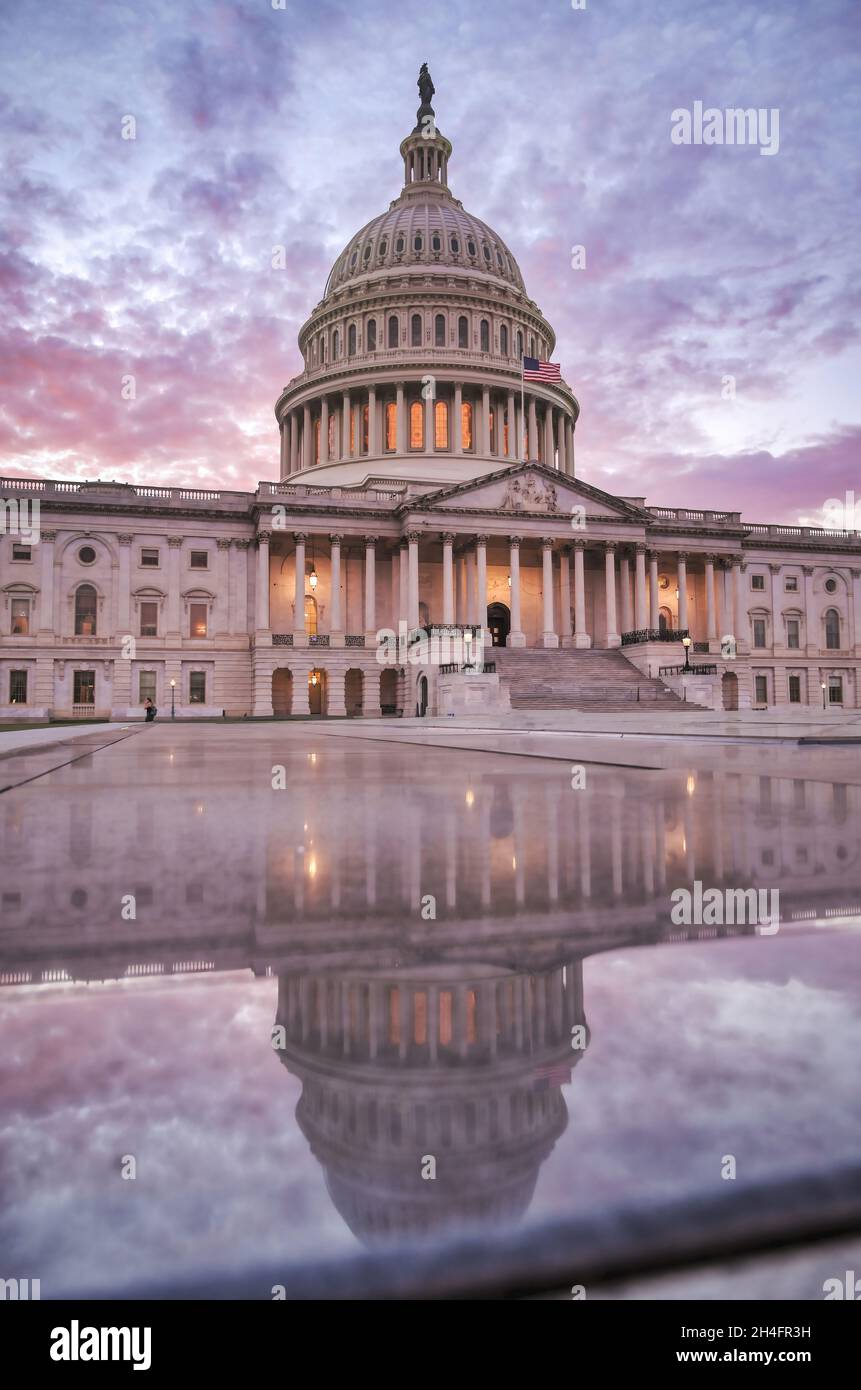 The United States Capitol, the meeting place of the United States ...