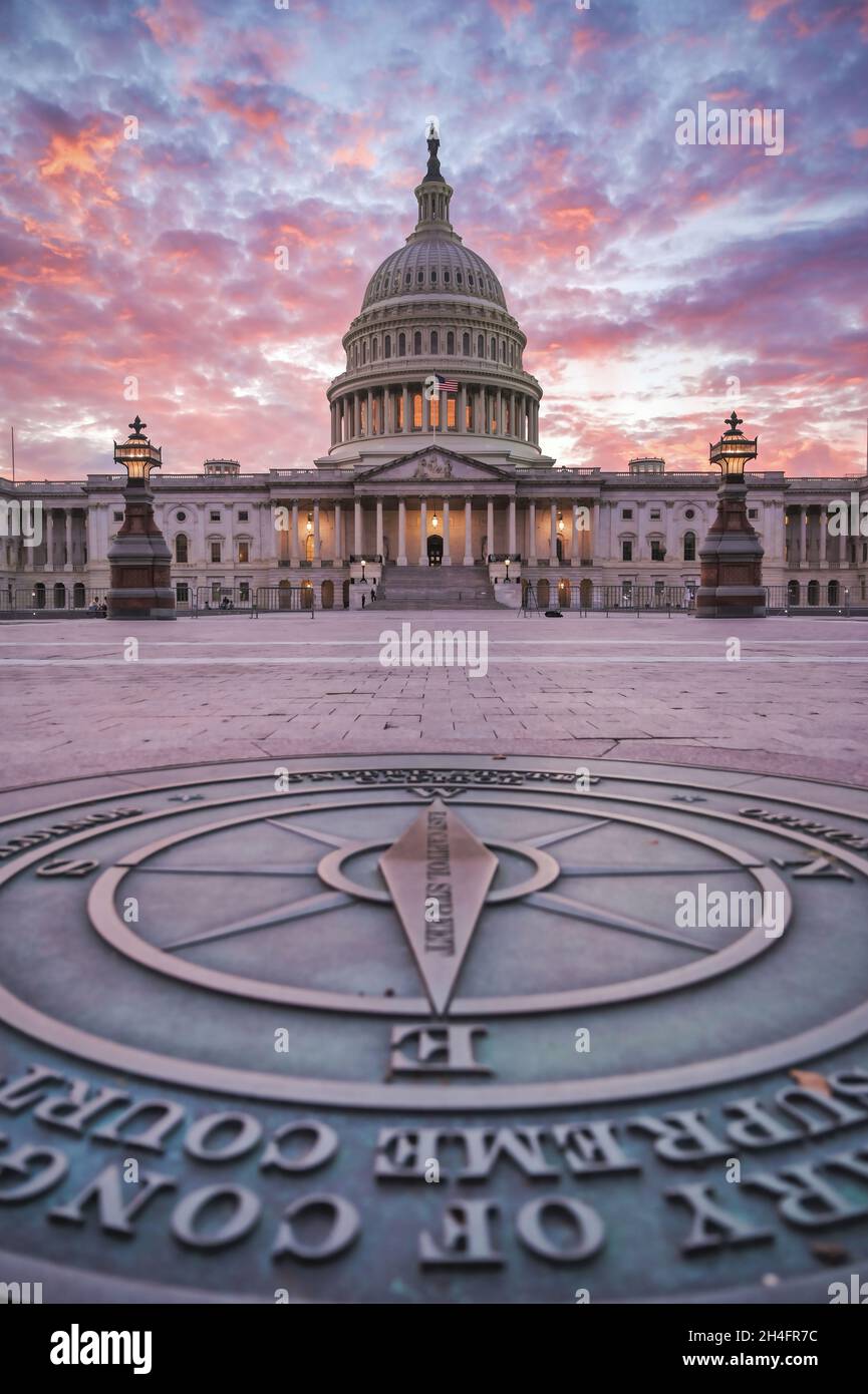 The United States Capitol, the meeting place of the United States ...