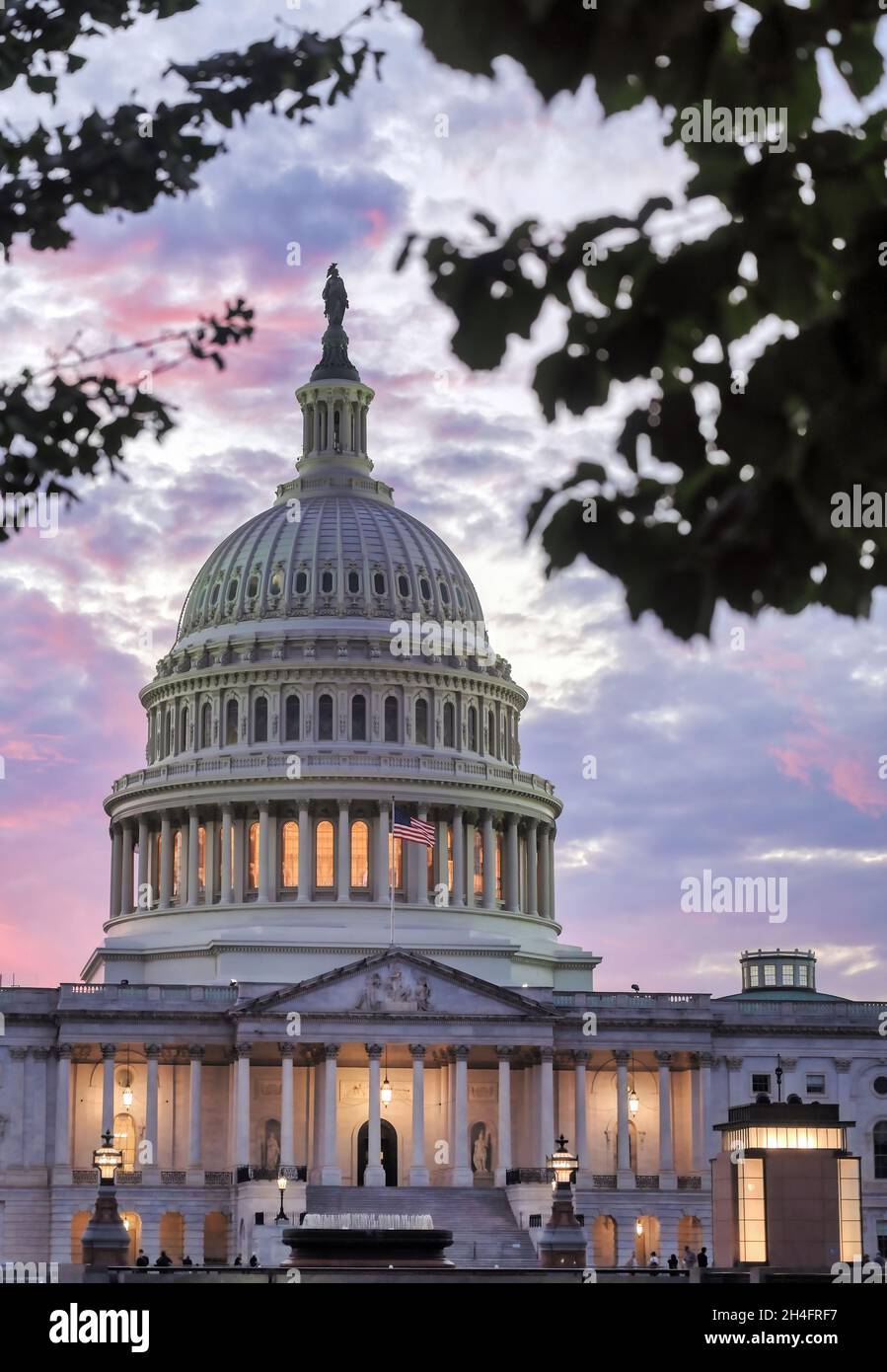 The United States Capitol, the meeting place of the United States ...