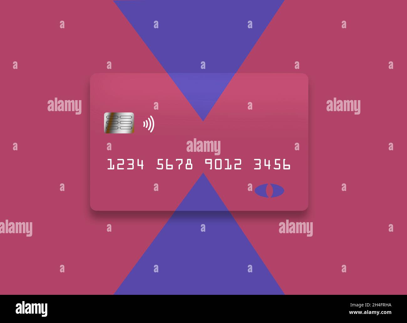 Colorful design mock generic credit card Stock Photo - Alamy